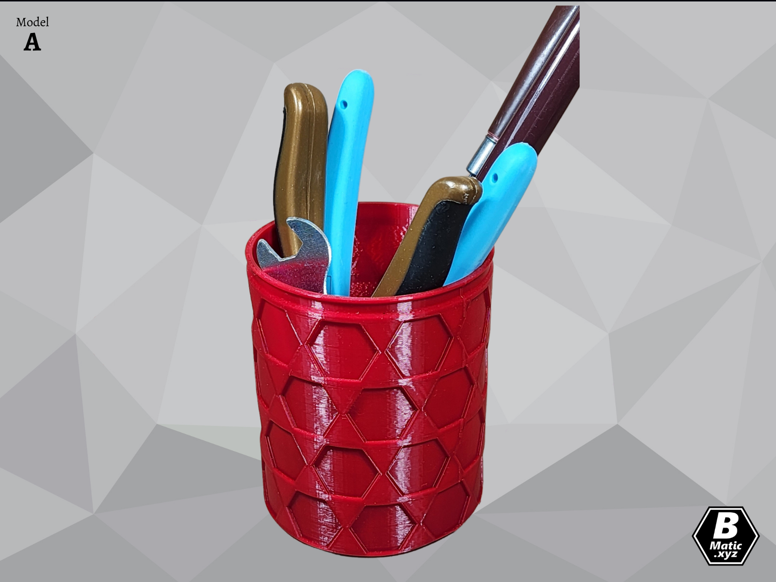 Embossed Pencil Holders by bmatic | Download free STL model | Printables.com
