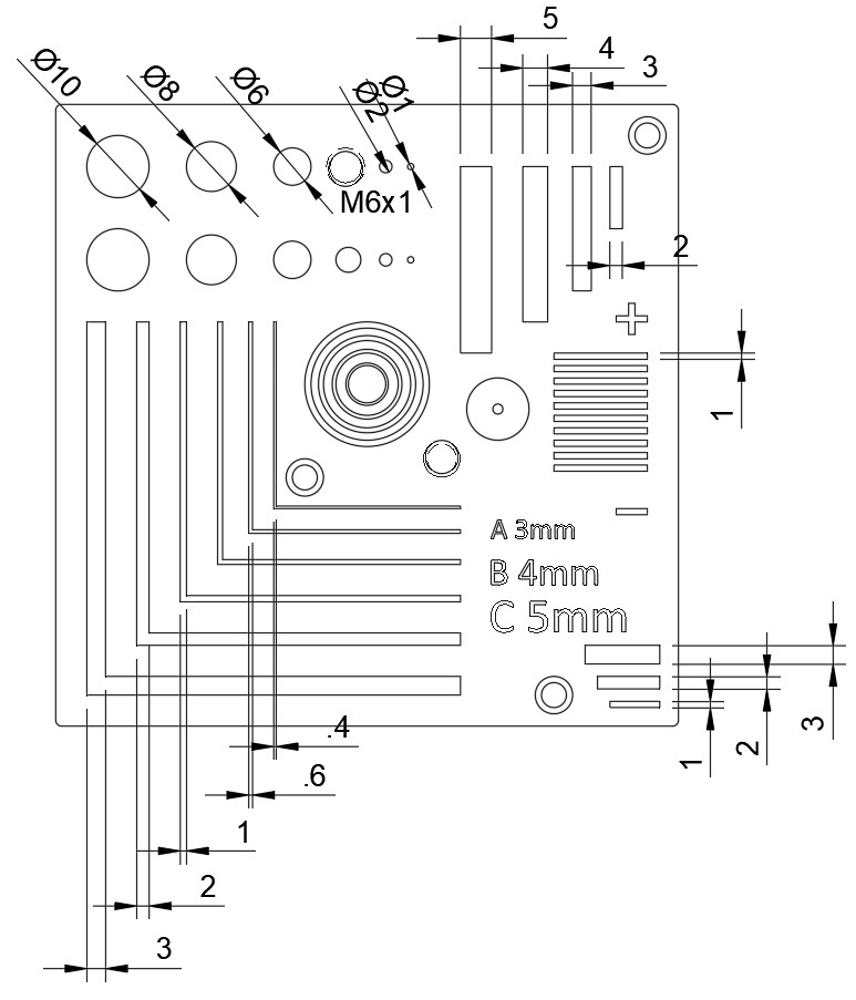 3D scanner resolution and accuracy test template by psy_the | Download ...