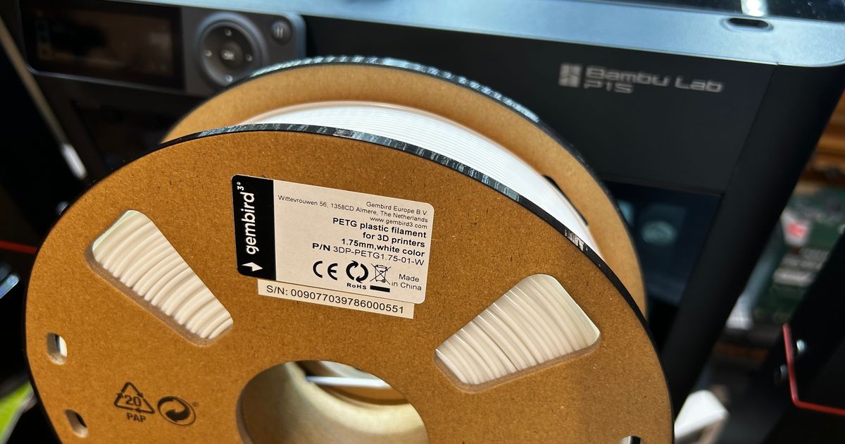 Cardboard spool rim for Gembird spool por Sziszi | Descargar modelo STL ...