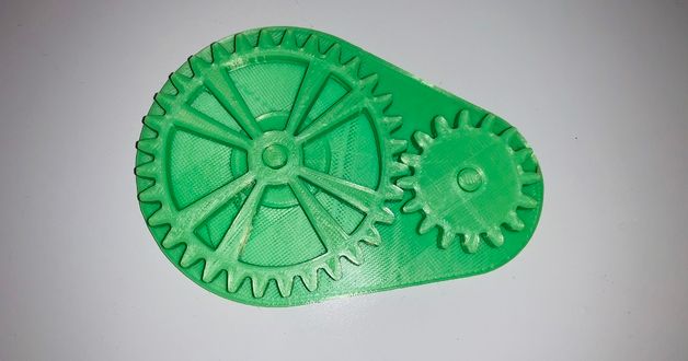 2-to-1 Ratio Set of Gears by EngineeringWithLui | Download free STL ...