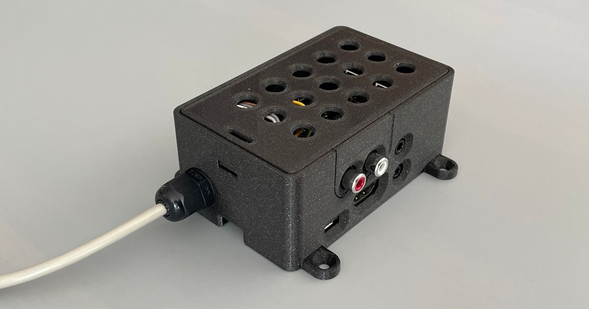 IQaudio DAC Pro Case von dirkmeineke | Kostenloses STL-Modell ...
