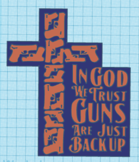 God and Guns sign by kristen terrell | Download free STL model ...