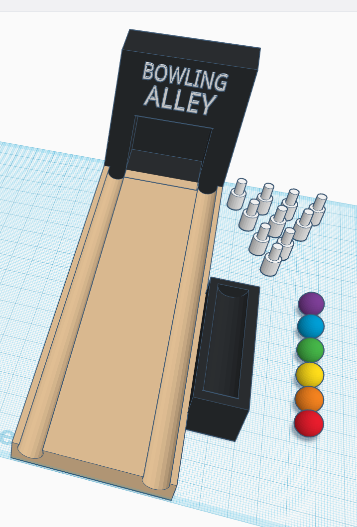MINI BOWLING ALLEY von hapizza | Kostenloses STL-Modell herunterladen | Printables.com