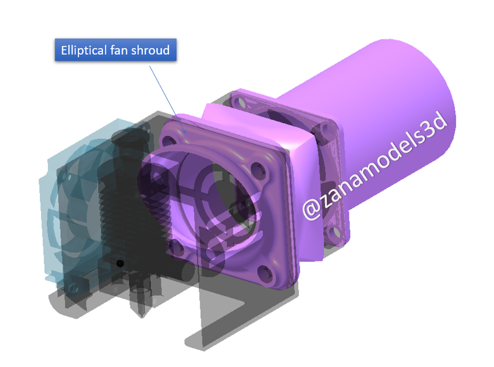 4010 fan shroud improved air flow and noise reduction by ZanaModels3D ...