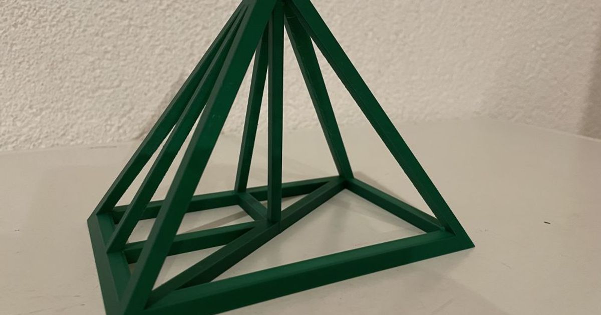 Model of a non-square pyramid by HeJo | Download free STL model ...