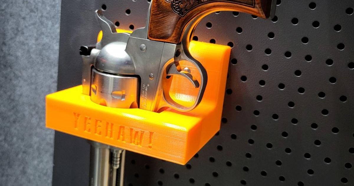 Magnetic revolver hanger/holder by Rumtzays | Download free STL model ...