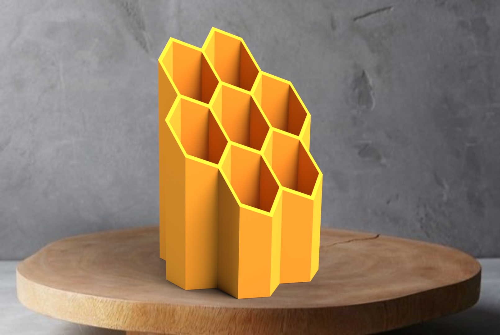 Honeycomb (Hex) Penholder by THop3D | Download free STL model ...