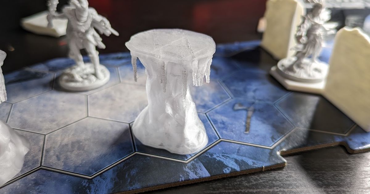 Frosthaven Ice Pillar Miniature by InventorEvan | Download free STL ...