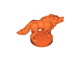 DND Wolf by Engine_Jam | Download free STL model | Printables.com