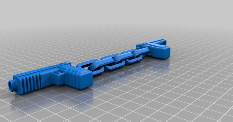 Gun + Nunchucks + GunChucks (print in place) by Utility Blade Builds ...