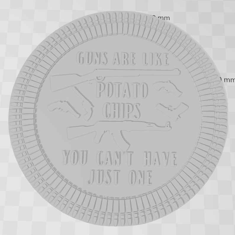 Round Guns are like Potato chips by kristen terrell | Download free STL ...