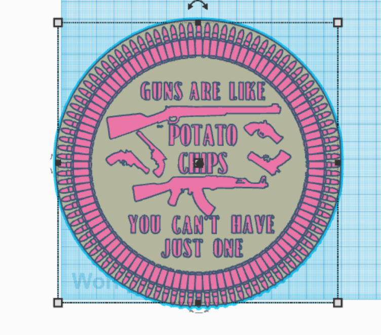 Round Guns are like Potato chips by kristen terrell | Download free STL ...