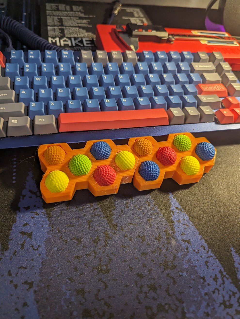 Nerf Balls Hexagonal Wrist Rest by just4jordan | Download free STL ...