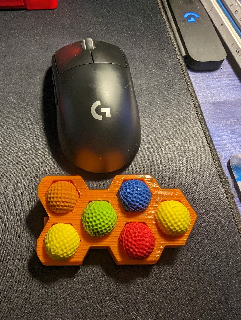 Nerf Balls Hexagonal Wrist Rest by just4jordan | Download free STL ...