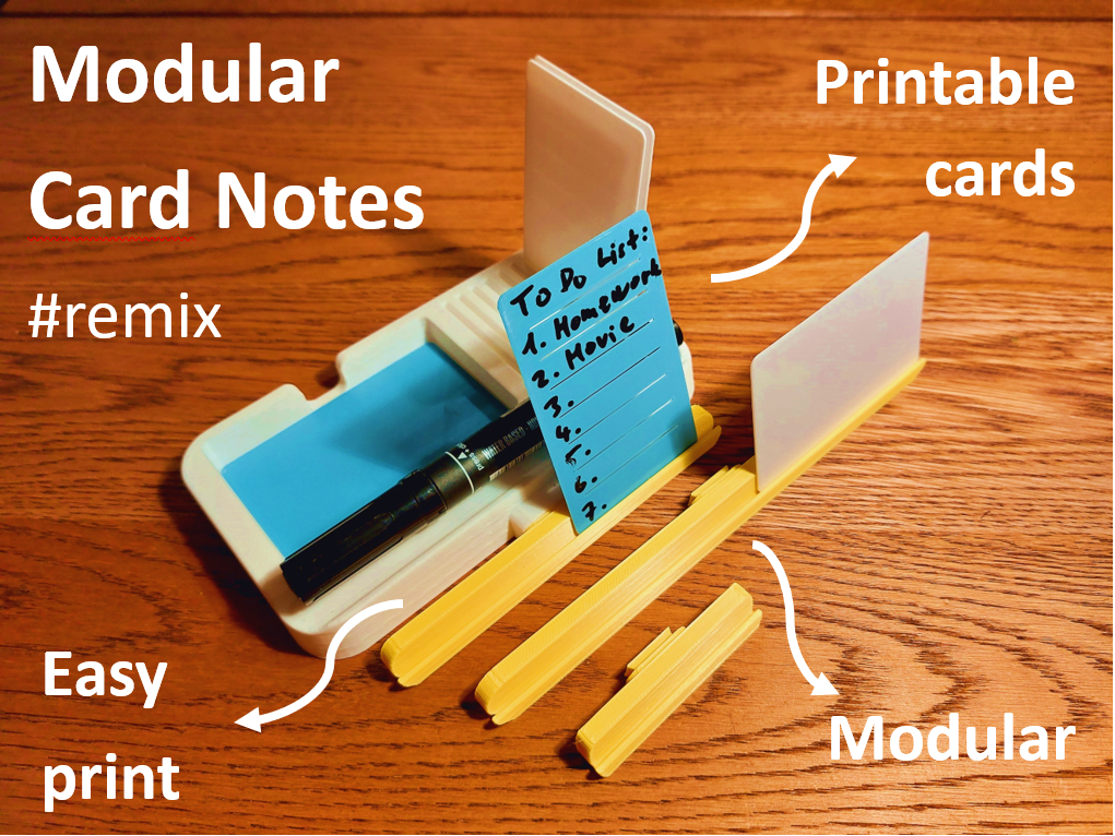 Modular Card Notes System by Repoholy | Download free STL model ...