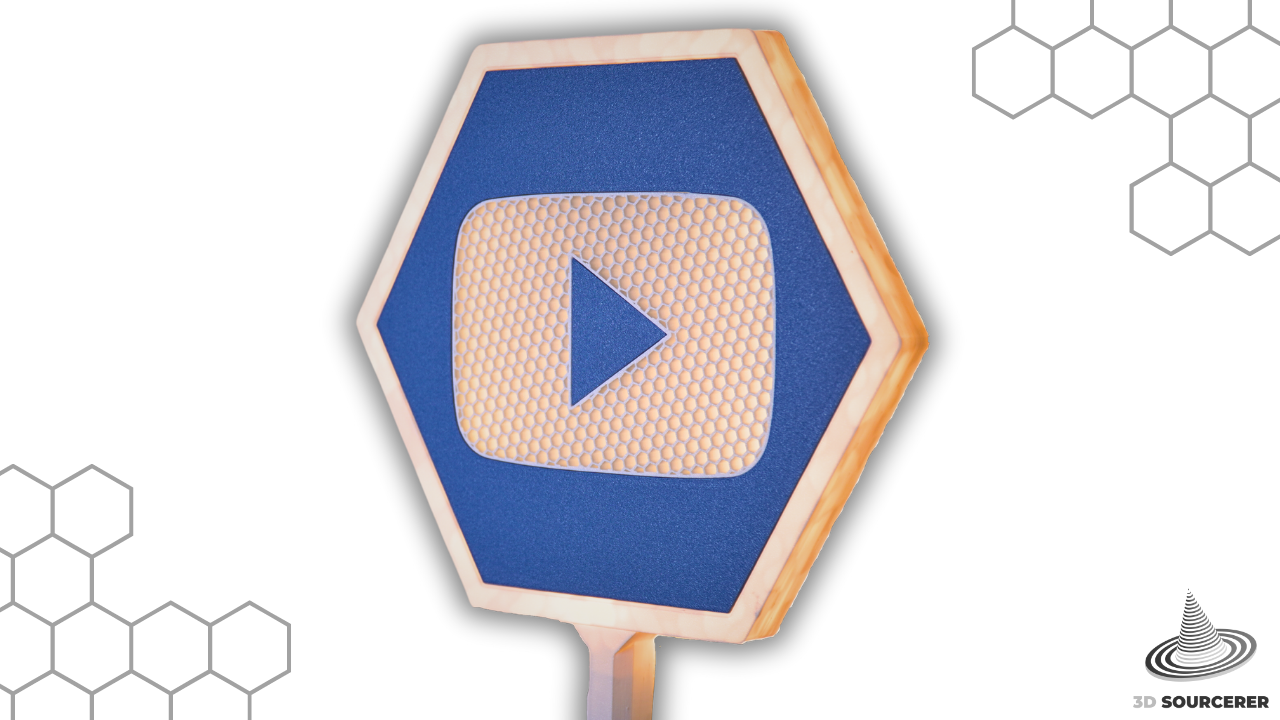Backlit YouTube Play Button Sign by 3D Sourcerer | Download free STL ...