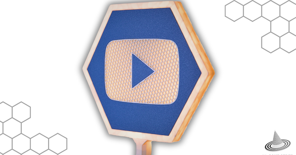 Backlit YouTube Play Button Sign by 3D Sourcerer | Download free STL ...