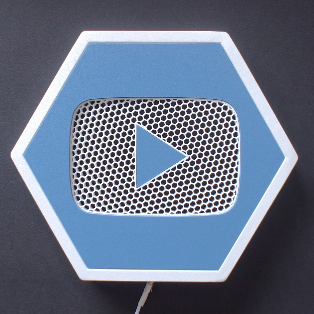 Backlit YouTube Play Button Sign by 3D Sourcerer | Download free STL ...