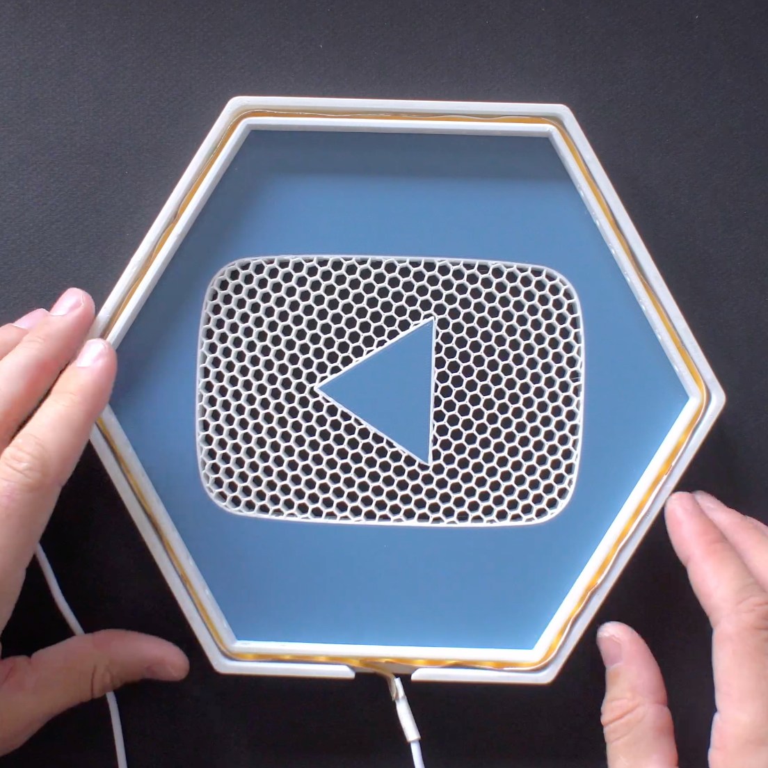 Backlit YouTube Play Button Sign by 3D Sourcerer | Download free STL ...