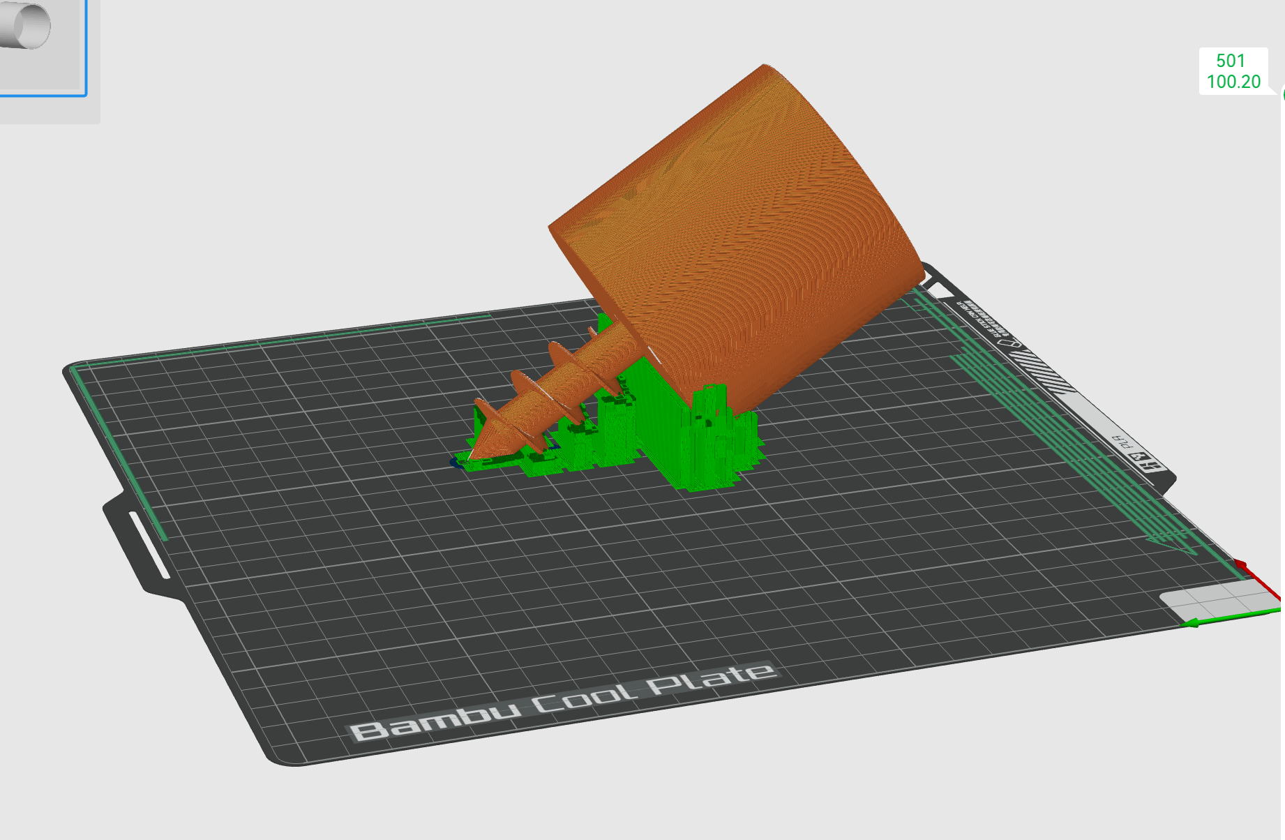 Can holder with ground screw by maxelman | Download free STL model ...