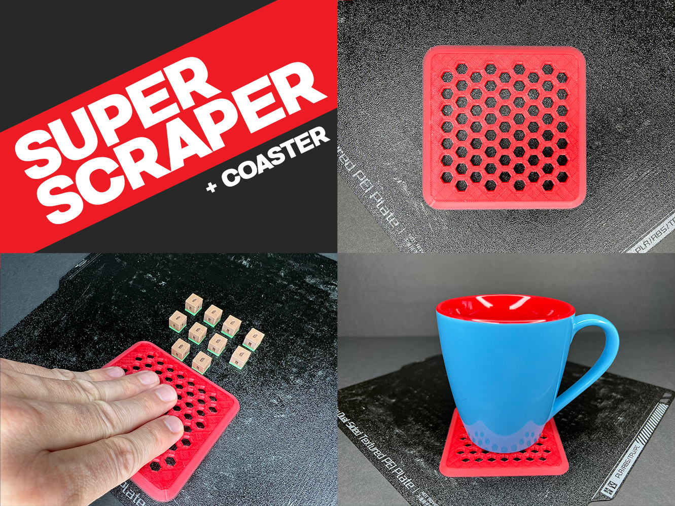 Super Scraper + Coaster by DesignCraft | Download free STL model ...