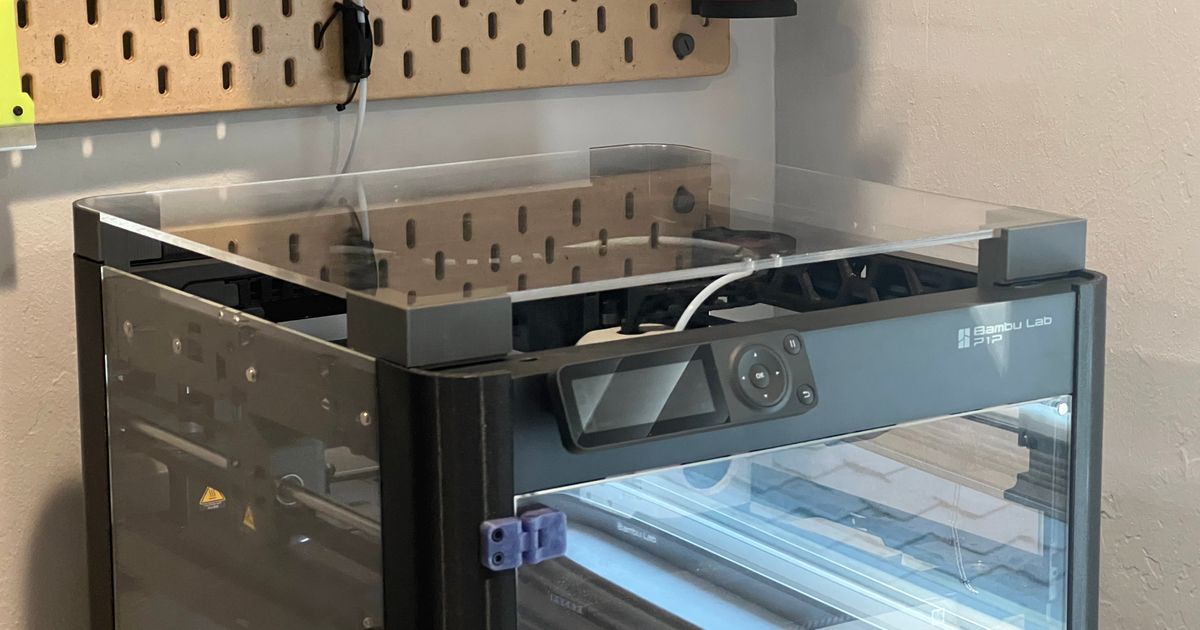 P1P vision enclosure top vent by domofeng | Download free STL model ...