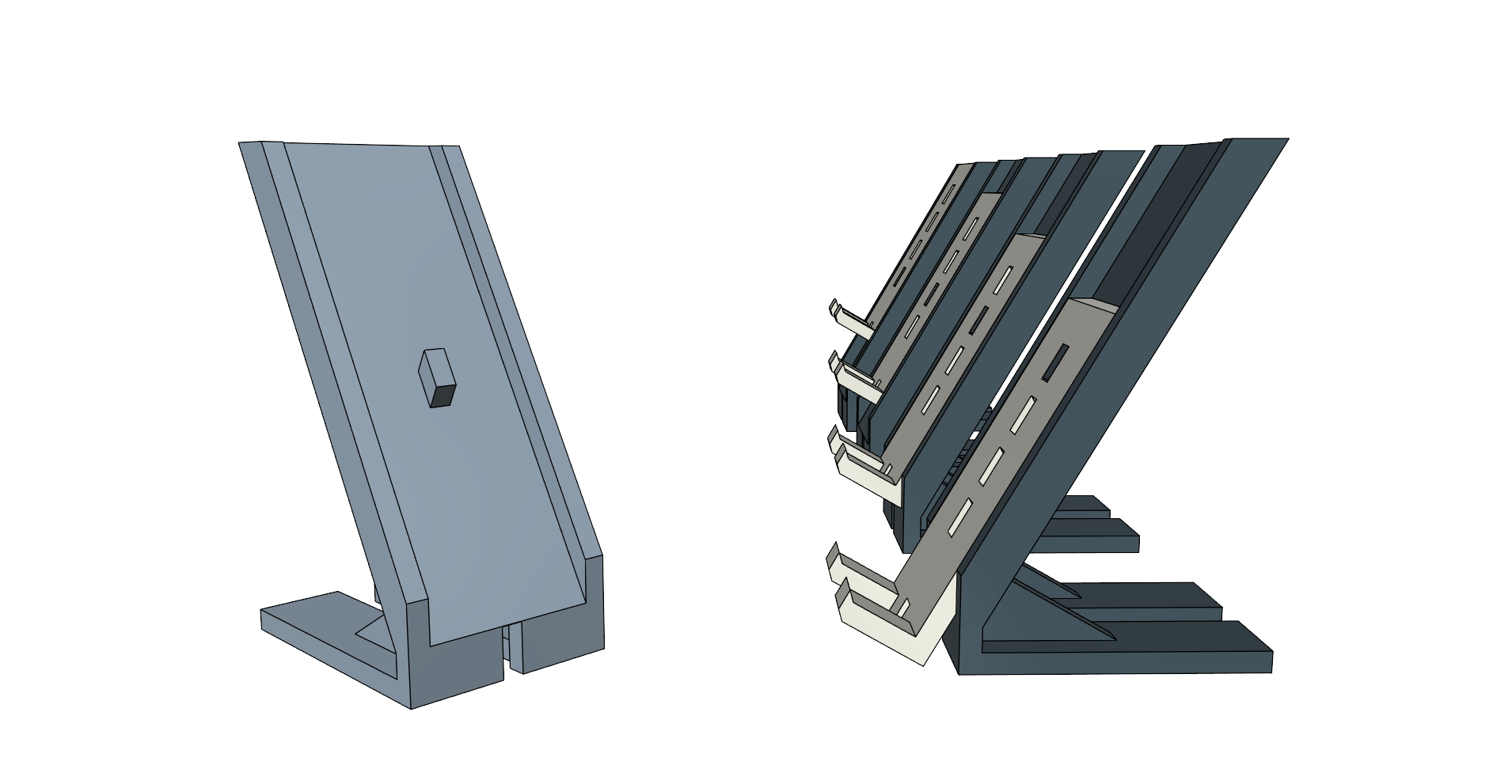 Phone Stand adjustable by REDZC | Download free STL model | Printables.com