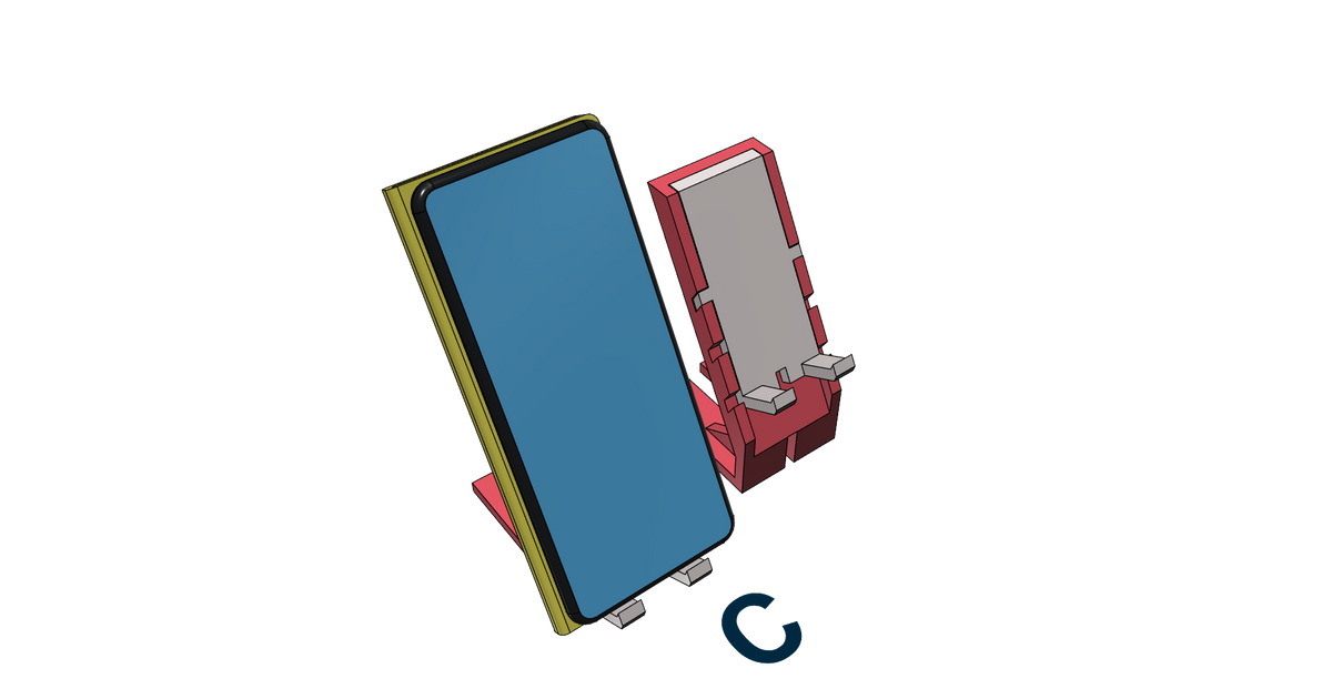 Phone Stand adjustable by REDZC | Download free STL model | Printables.com