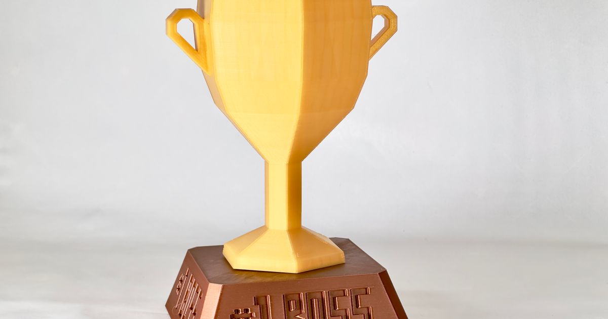#1 Boss LowPoly Trophy by MarekZeman91 | Download free STL model ...