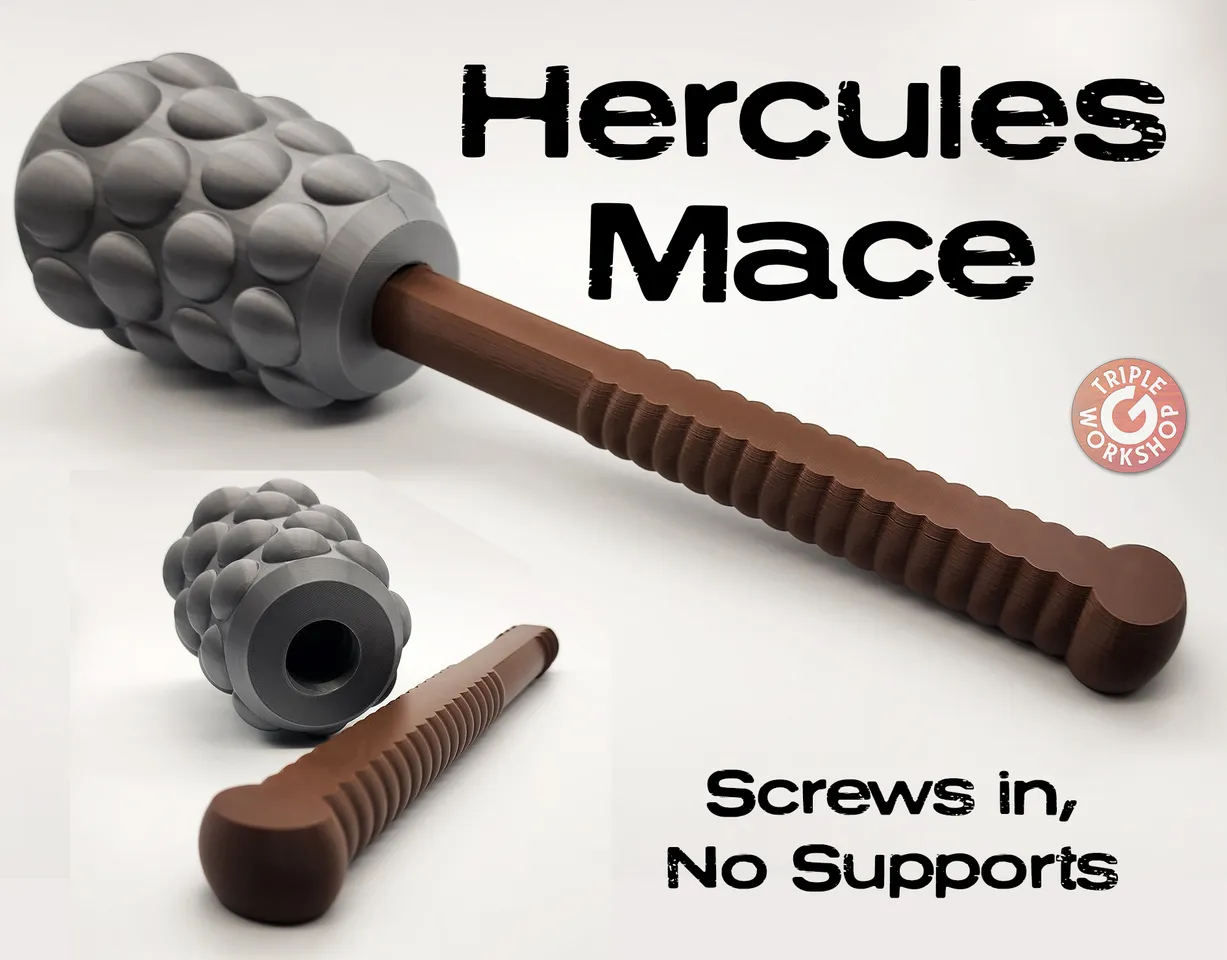 Hercules Mace - Screw Together - No Supports by Triple G Workshop ...