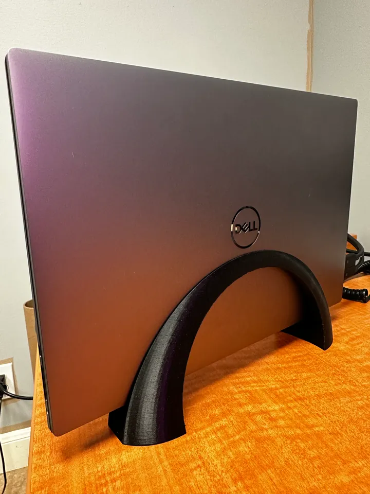 Round Vertical Laptop Stand by Blissa Studios | Download free STL model ...