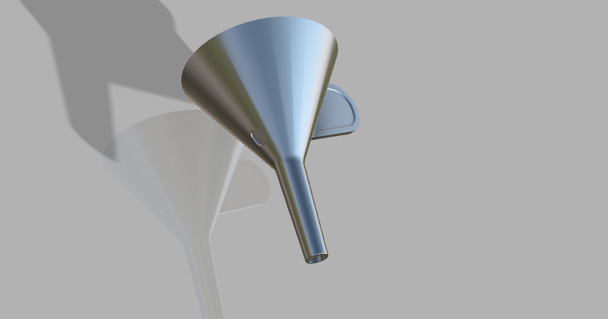 Funnel with integrated air vent by Donkey Küng | Download free STL ...