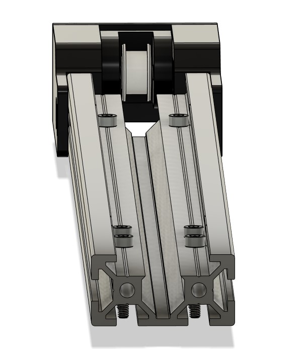 Kobra max, Tensioner and mount for 12mm belts with the linear rail mod by Sixx Precision ...