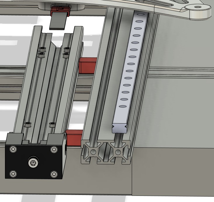 Kobra max, Tensioner and mount for 12mm belts with the linear rail mod by Sixx Precision ...