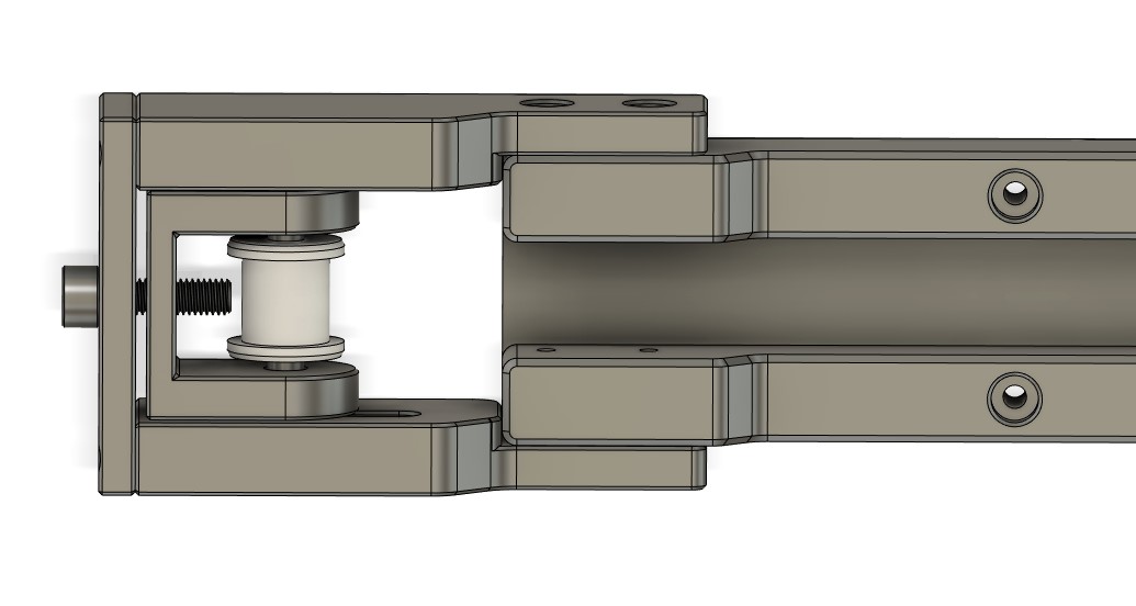 Kobra max, Tensioner and mount for 12mm belts with the linear rail mod by Sixx Precision ...