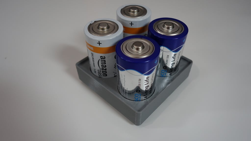 Gridfinity 4x D Battery Holder by sjdawson | Download free STL model ...