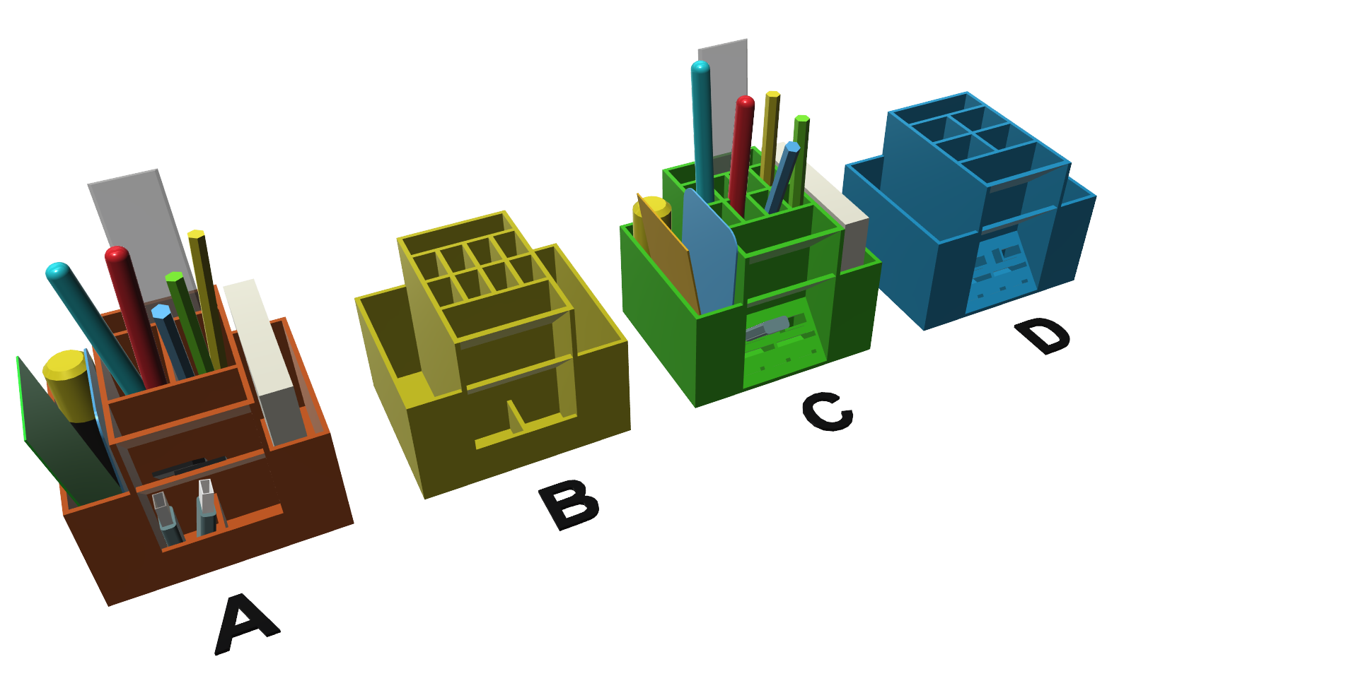 Pencil stand by REDZC | Download free STL model | Printables.com