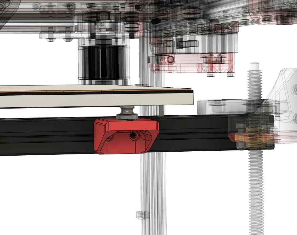 PCB Heatbed, 2020 Aluminium profile bracket for Voron trident by Marvin ...