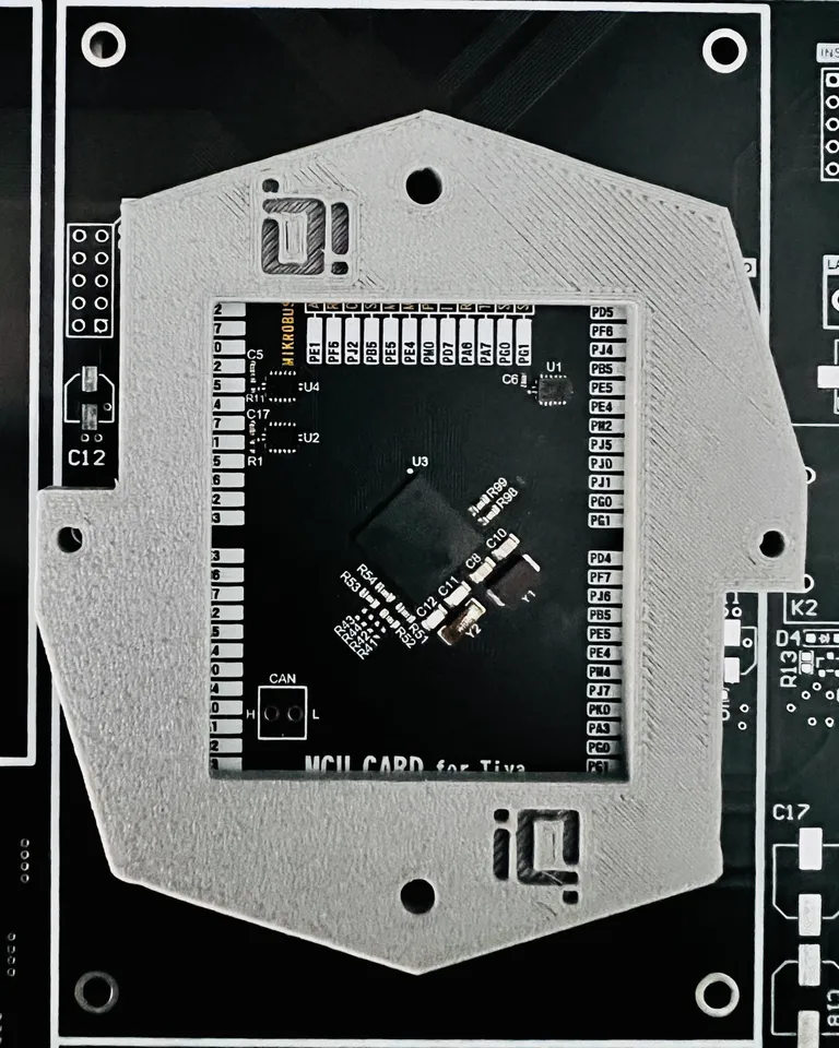 MCU CARD for Tiva 8-bit Port Case by 3DPrinto | Download free STL model ...