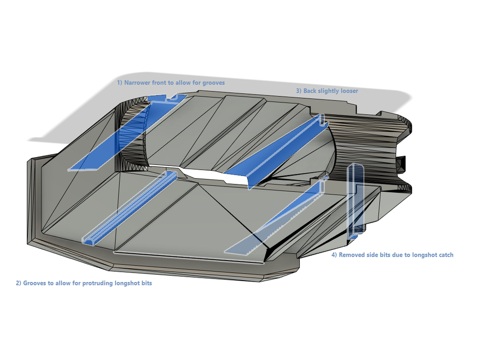 Talon mag adapter for generic Nerf full length magwell by grubby ...