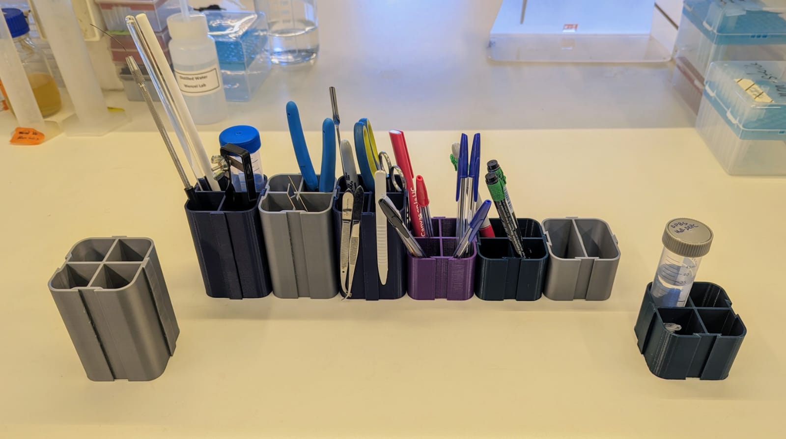 Modular pen and tool holders by LIBRE hub | Download free STL model ...