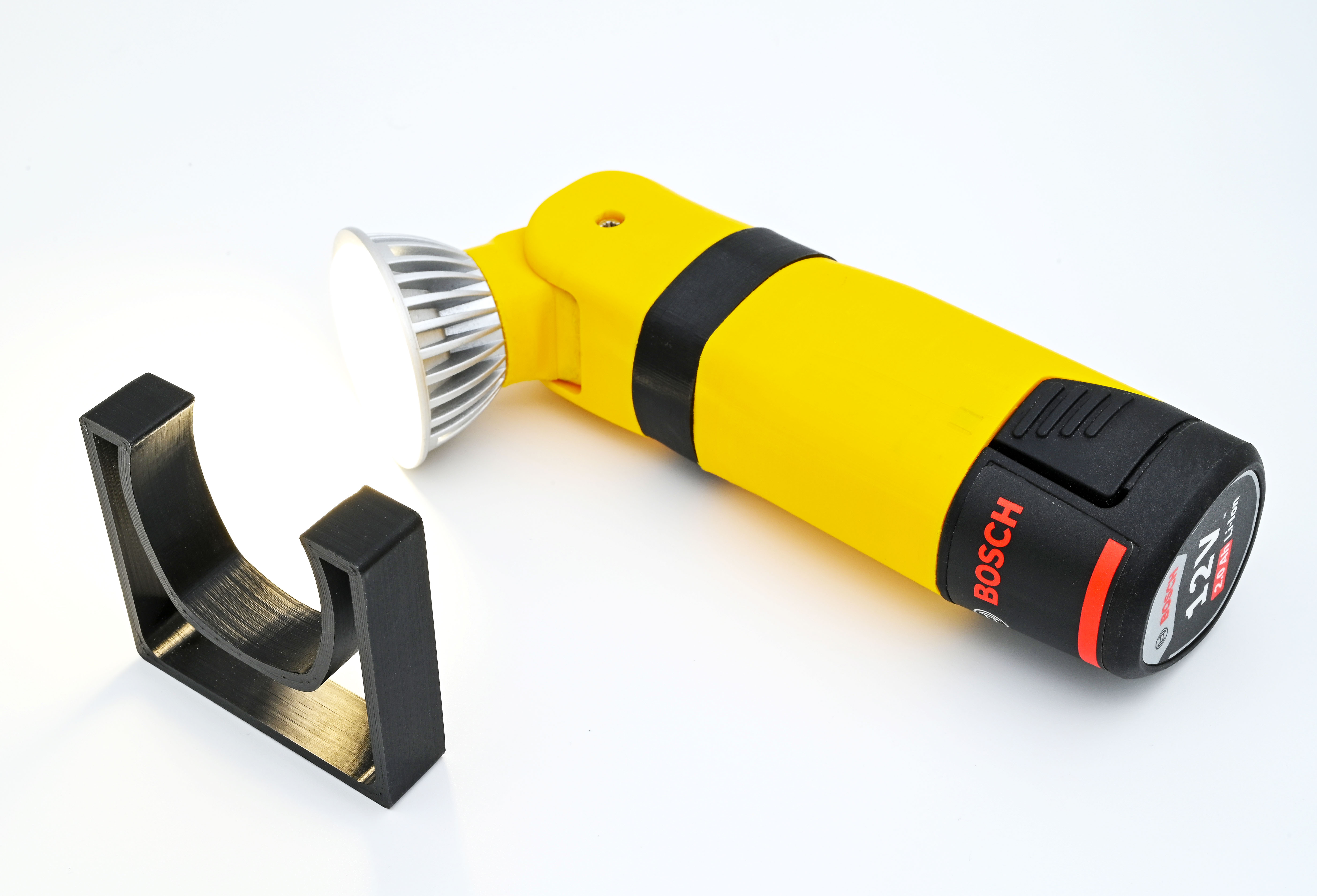 Bosch 12V flashlight with adjustable head and low battery indicator by ...