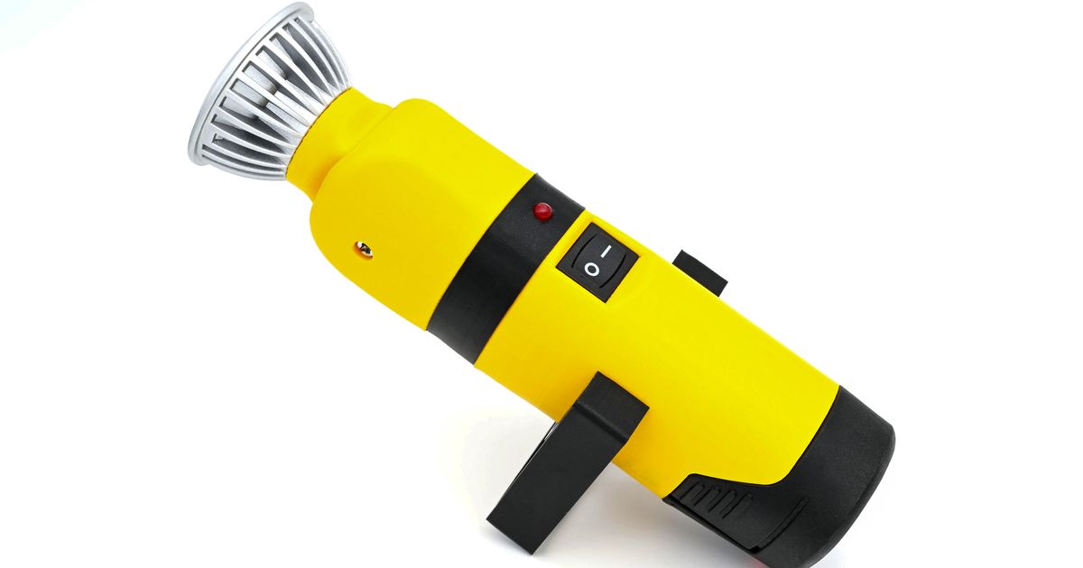 Bosch 12V flashlight with adjustable head and low battery indicator by ...