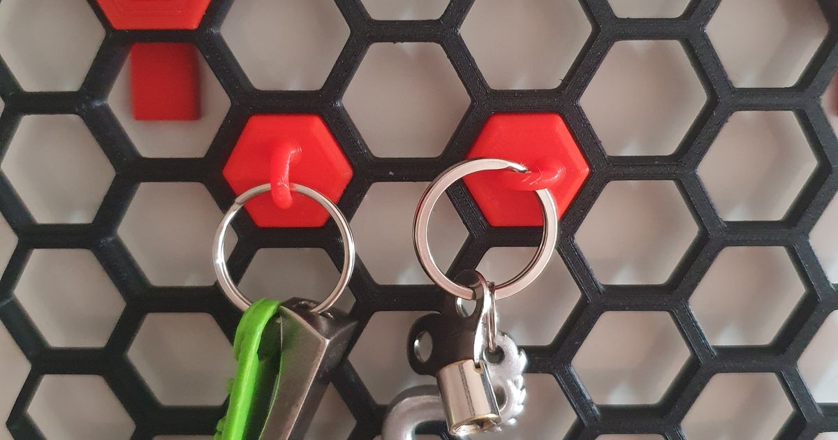 Key Holder for Honeycomb Storage Wall by Thunderbird332 | Download free ...