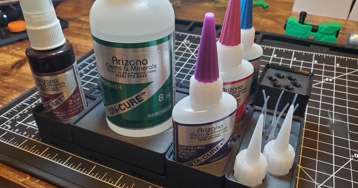 Gridfinity BSI CA Glue Collection by Over_The_Overlord | Download free STL model | Printables.com