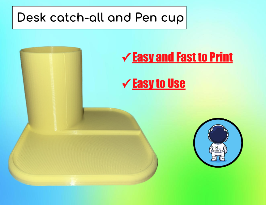 Desk catch-all and Pen cup by Alec Miller | Download free STL model ...
