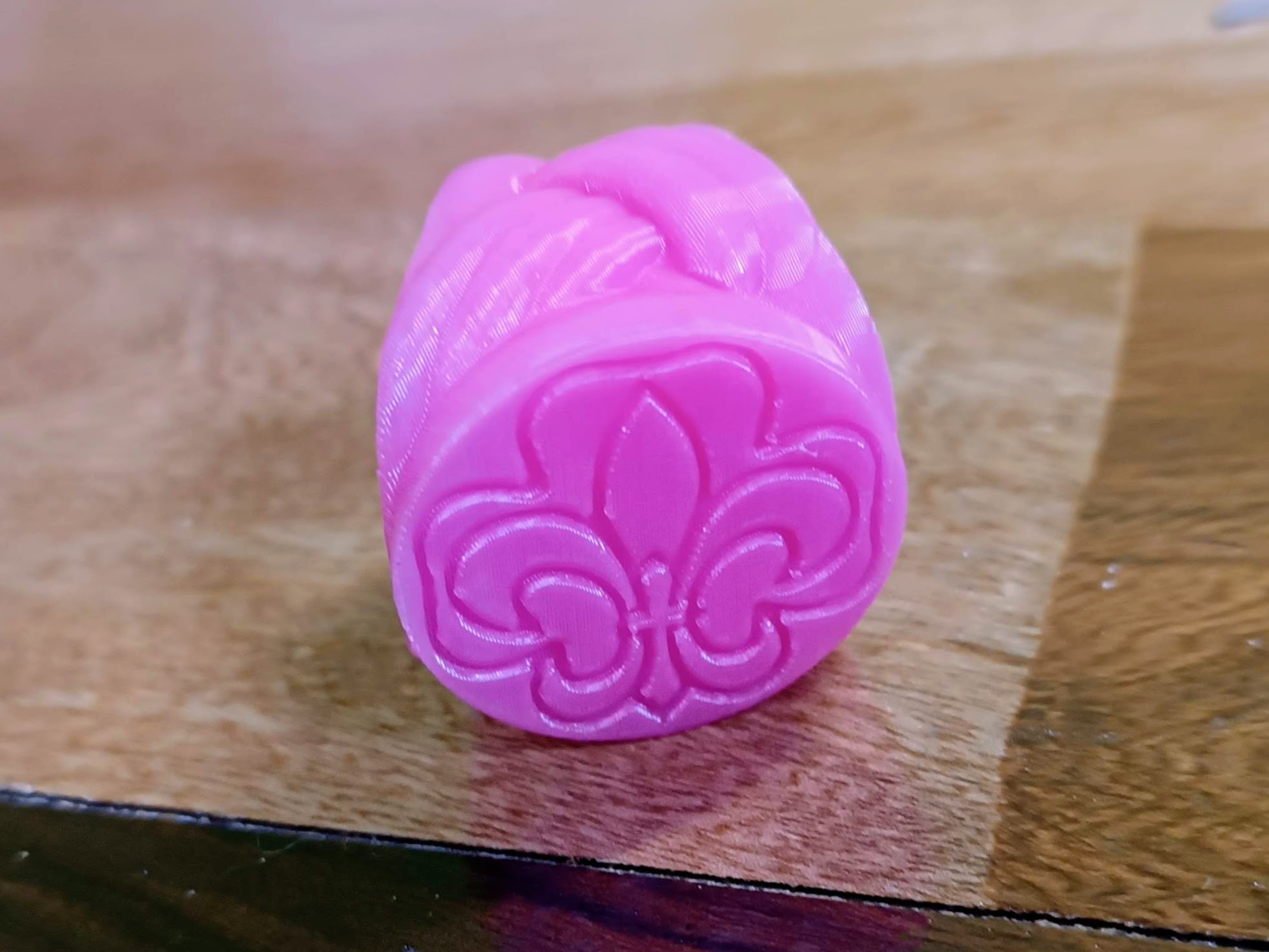 VCP Wagggs Scout woggle. Scarf Ring with fleur de lis and trefoil ...