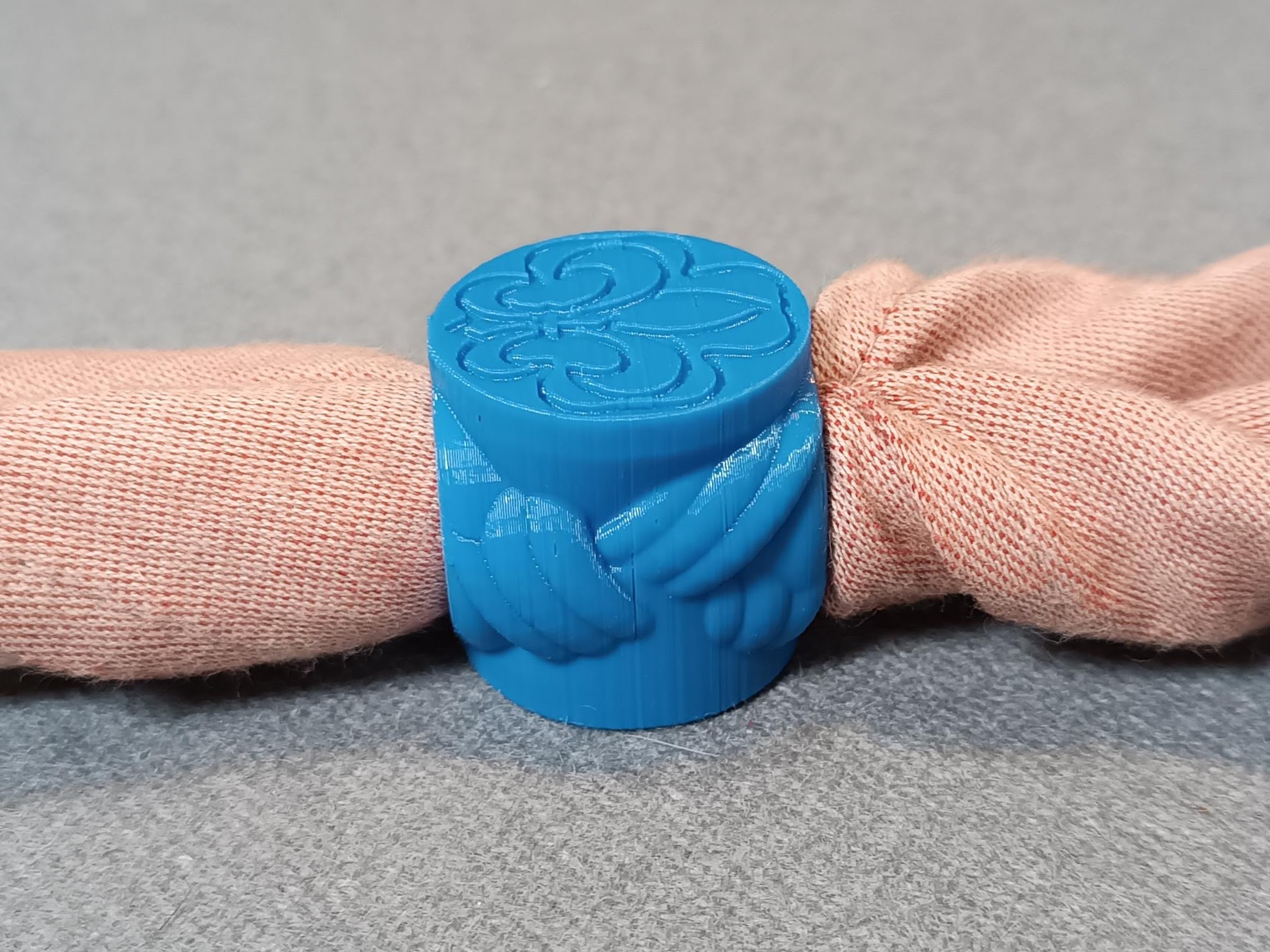 VCP Wagggs Scout woggle. Scarf Ring with fleur de lis and trefoil ...