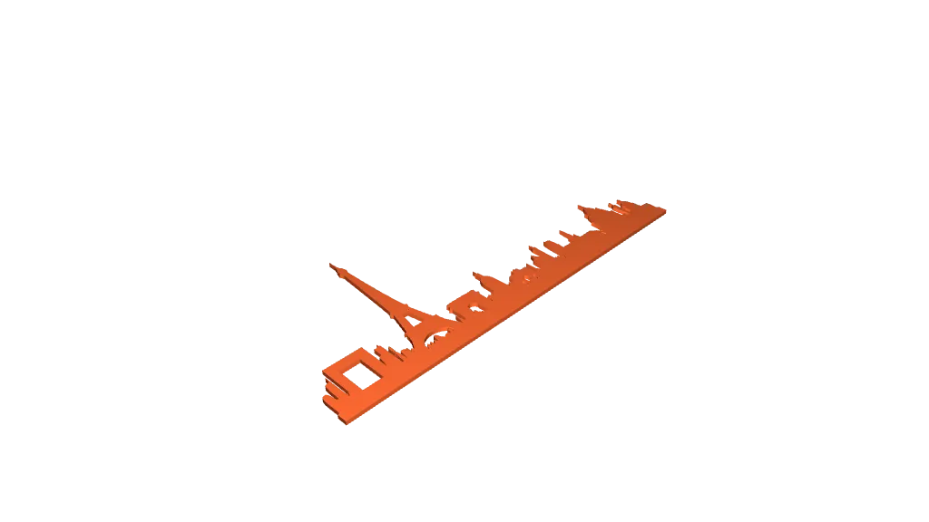 Paris Skyline 2D Art by Roch_Industries | Download free STL model ...
