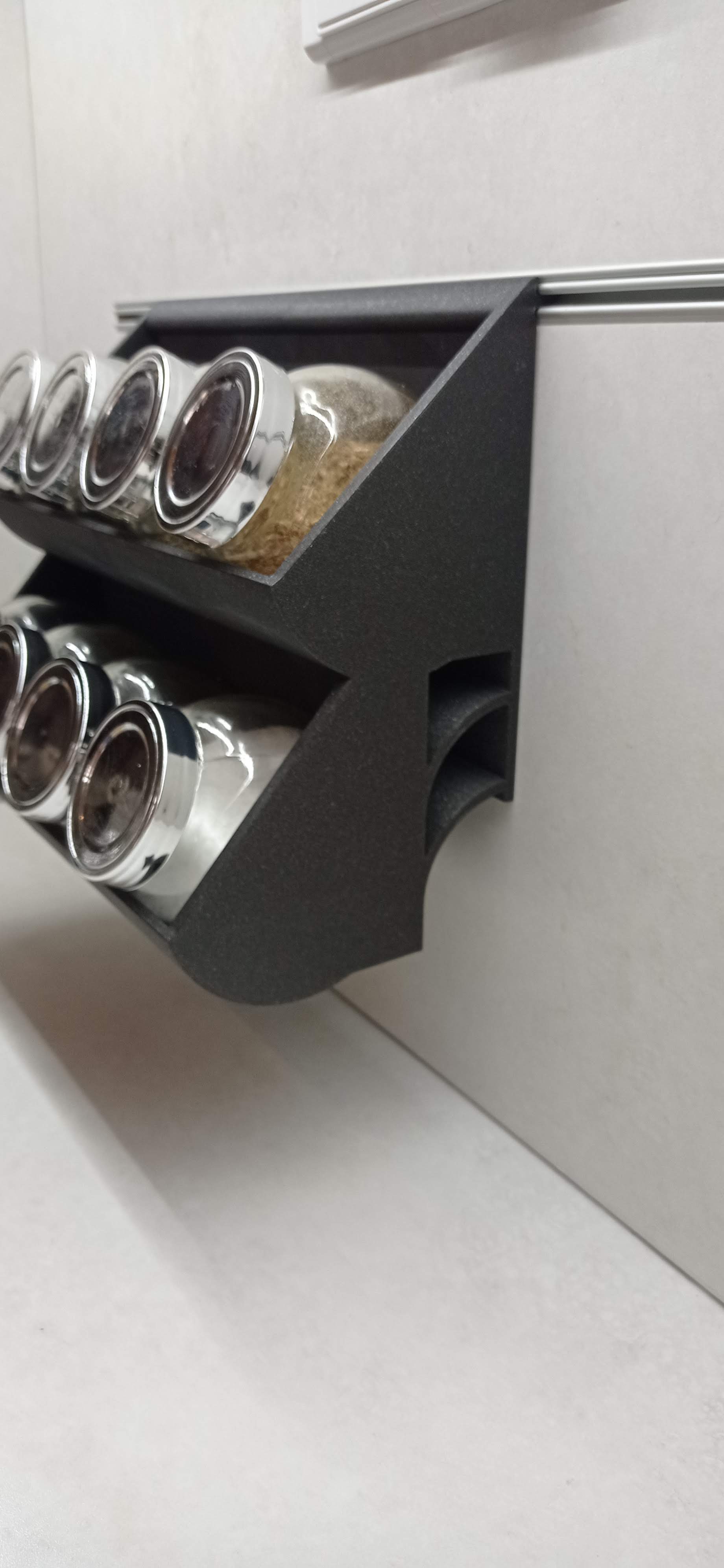 Elegant kitchen wall SPICES STORAGE [special hook / screw holes] by ...